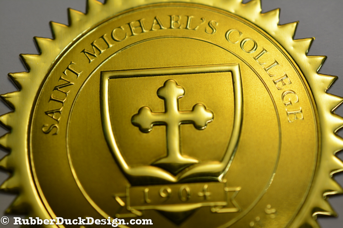 Gallery of Church Embossed Foil Seals • RubberDuckDesign.com